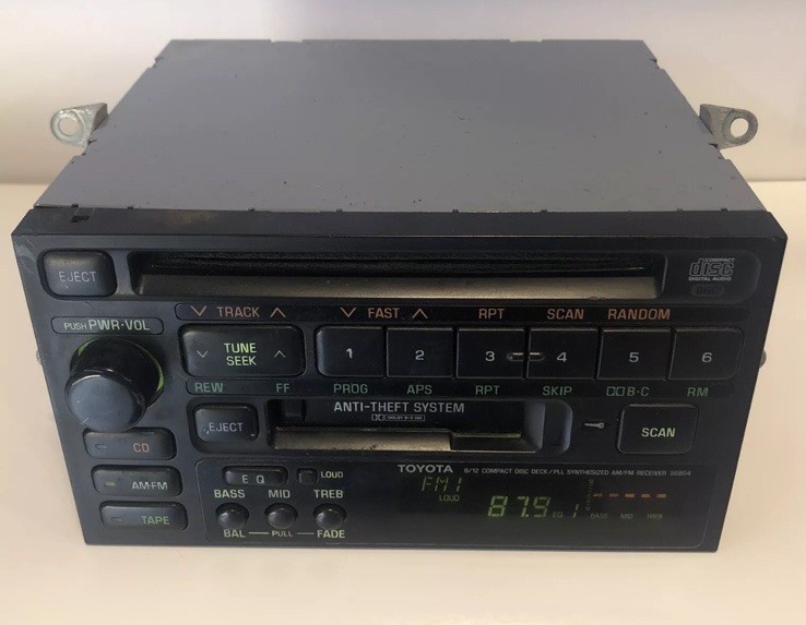 92-95 Toyota Celica Land Cruiser Stereo CD Cassette Radio 86120-33100 ...