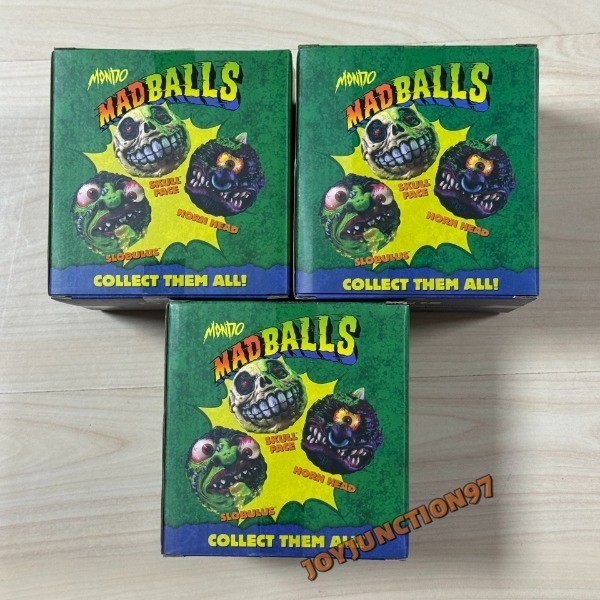 3PCS Mondo Madballs SLOBULUS HORN HEAD SKULL FACE VINYL Figure ...