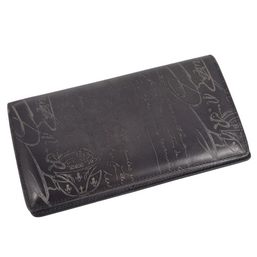 Berluti Wallet Long Calligraphy Scrit Men's Black Used MOLO-0 | eBay
