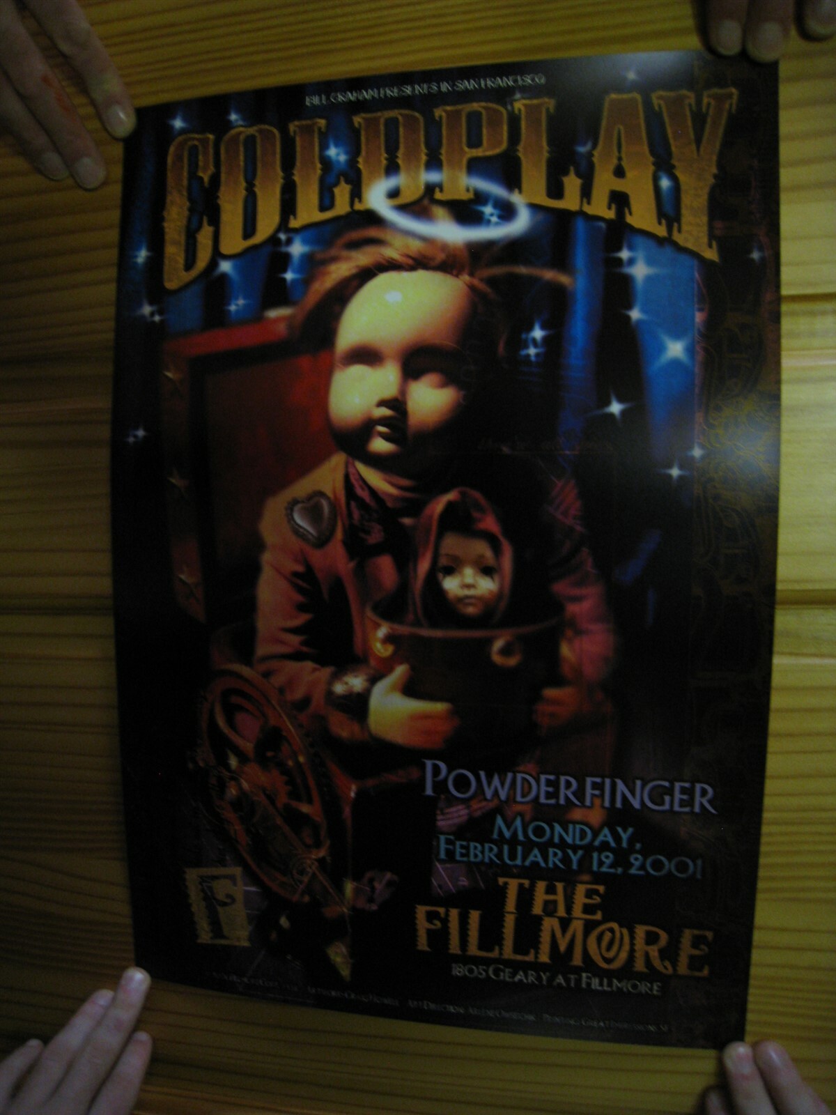 Coldplay Poster Concert Fillmore F438-PO Feb 12 2001 | eBay Australia