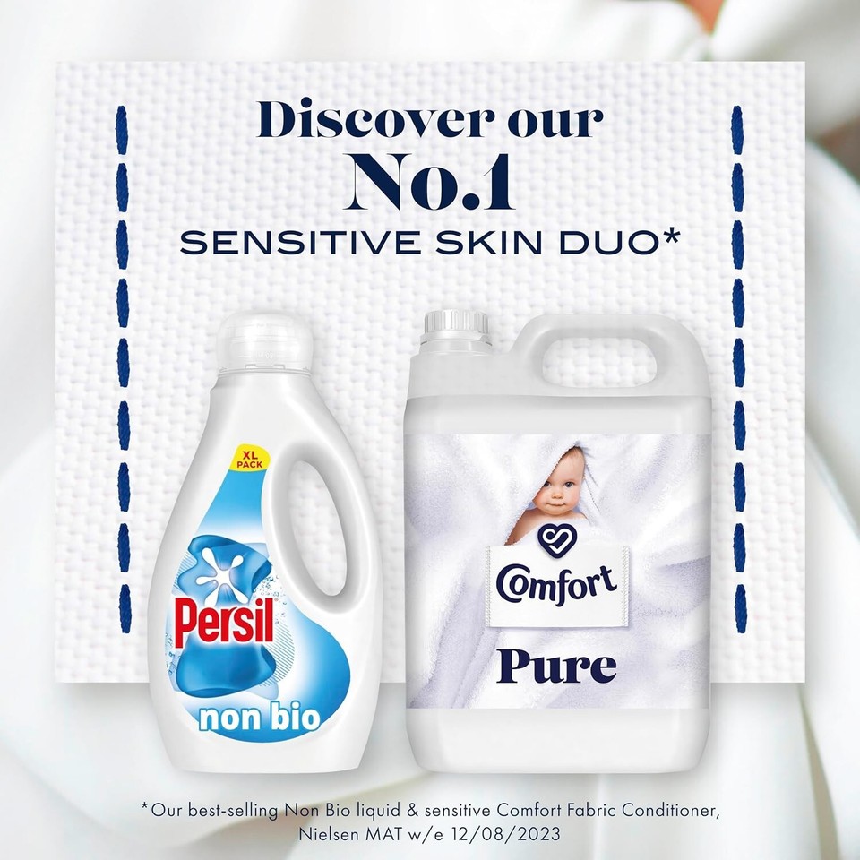 Comfort Pure Sensitive Fabric Conditioner dermatologically tested 160 ...