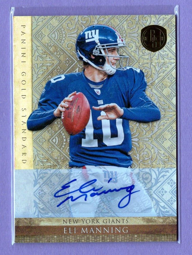 2011 PANINI GOLD STANDARD AUTOGRAPHS SILVER #67 ELI MANNING #D 1/5 SSP ...