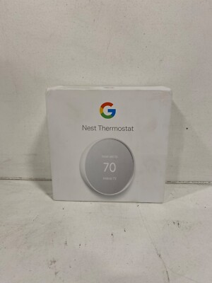 Google Nest Thermostat - Smart Programmable Wi-Fi Thermostat - Snow ...