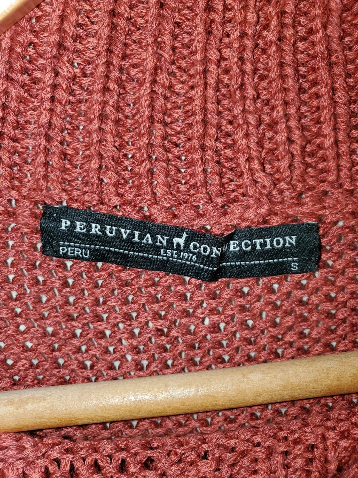 Peruvian Connection Weston Pima Cotton Pullover Sweater Size Small Rose ...