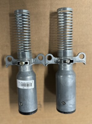 (2) Phillips 15-730 Tractor Trailer 7-Way Zinc Die Cast Standard Plug w ...