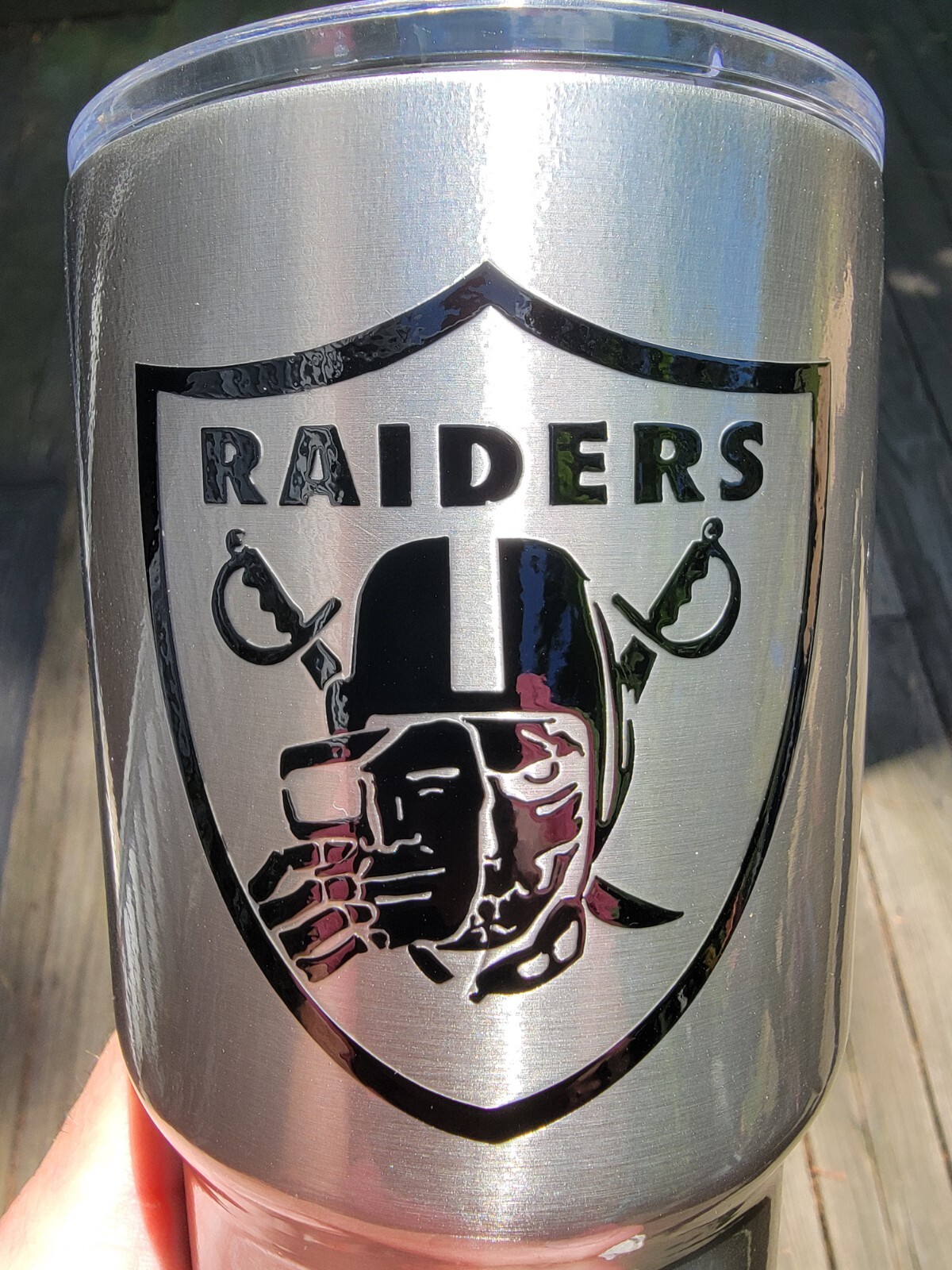 OAKLAND RAIDERS AL DAVIS BLACK SKULL FOOTBALL HELMET DECAL 3"X3" YETI ...