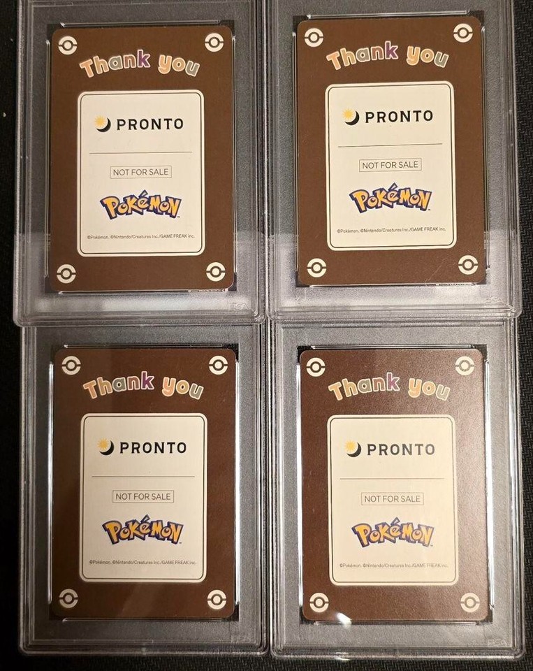PSA 7&8&9 Pikachu Eevee Charizard Mimikkyu Pokemon X Pronto Thank You ...
