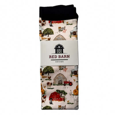 Red Barn Socks Boot Socks - Farm Life | eBay