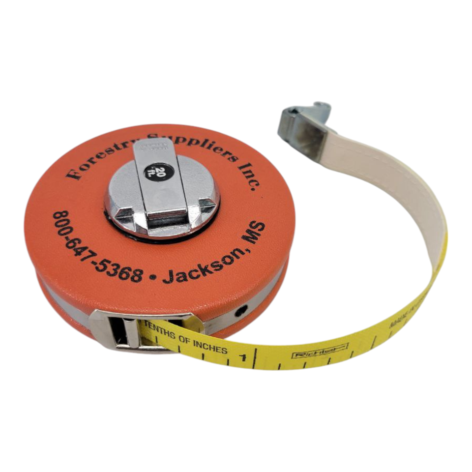 Forestry Suppliers 20ft Richter Diameter Tape Measure Retractable Hook ...