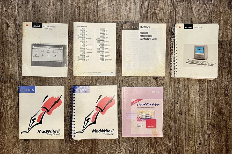 Rare Original Macintosh SE M5011 w/ Keyboard, Modem, Hard Drive, Covers ...