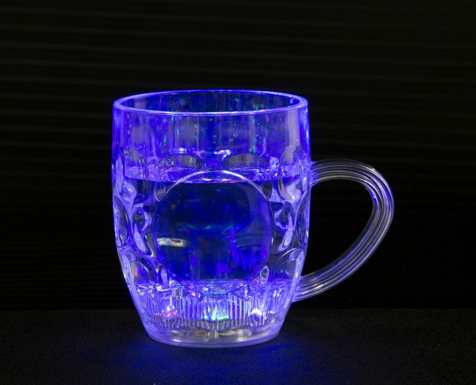 2 LED Party Tumblers Light up Glasses Cups Mugs Goblets Fun Light Up ...