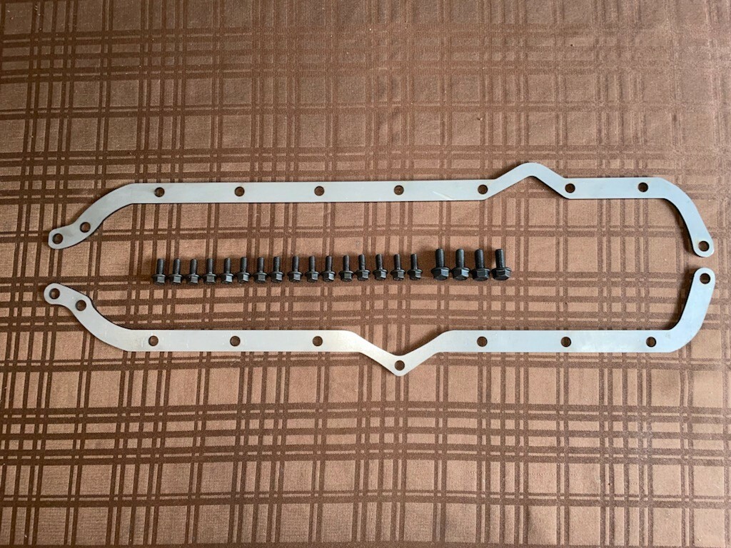 OIL PAN STIFFENER PLATES BOLTS AMC V8 AMX Javelin Rebel 290 343 390 304 ...