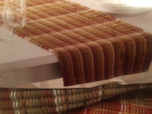 Food Network Rust Chindi 13” X 72” Colorful Woven Table Runner | eBay