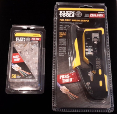 Klein Tools VDV226-110 Pass-Thru Modular Wire Crimper, All-in-One Tool ...