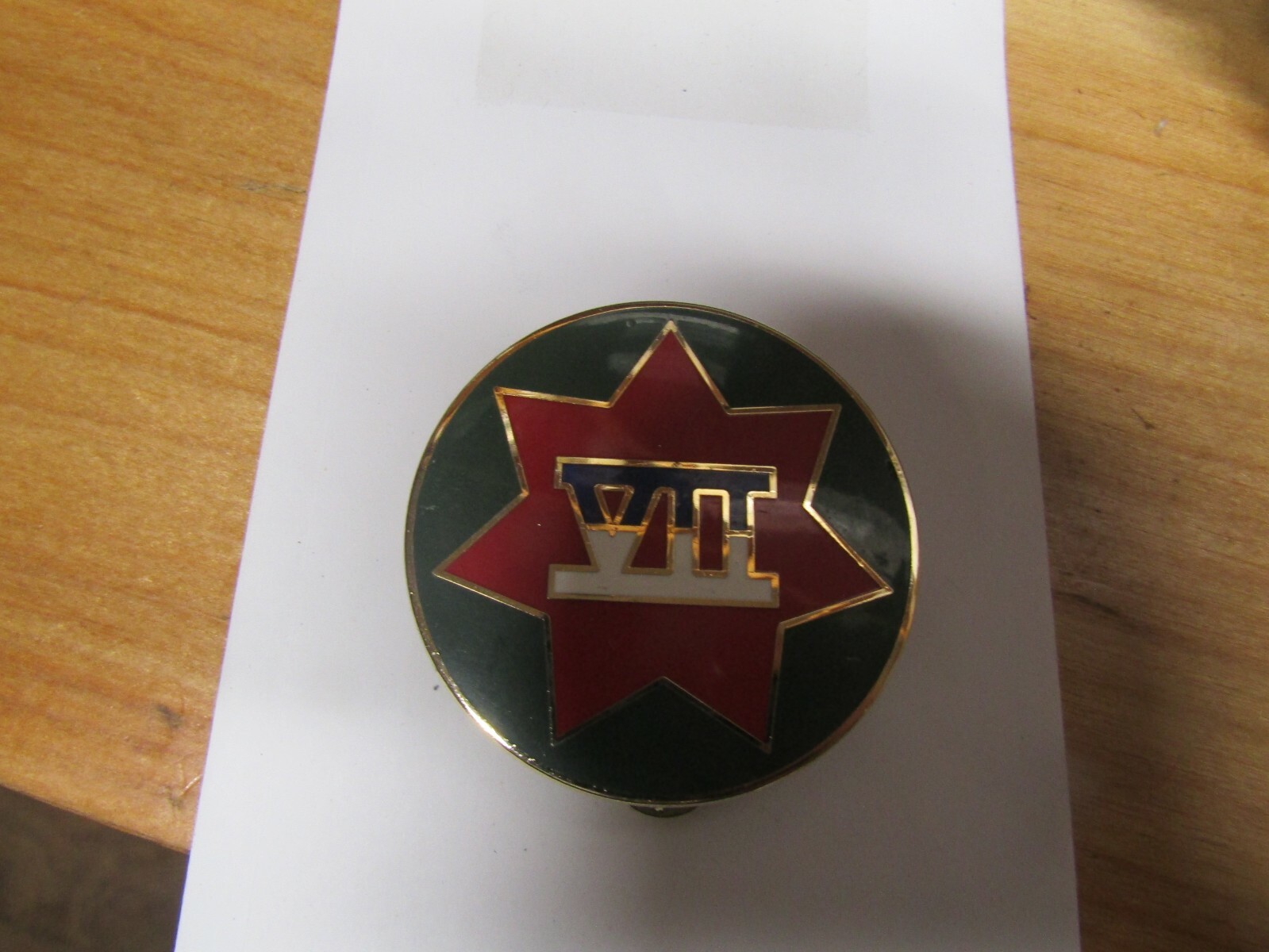 US MILITARY MEDAL ARMY CSIB COMBAT SERVICE IDENTIFICATION BADGE 7TH ...