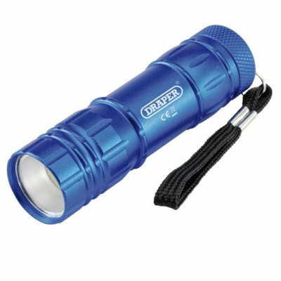 Draper 90103 COB 85 Lumen Led Aluminium Hand Torch Supplied With 3 X ...