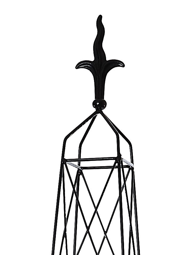 Metal Garden Obelisks Climbing Plant Rose Support Frames Extra Heavy ...