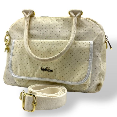KIPLING White Nylon Shoulder Bag 2Way Used Stylish Crossbody | eBay ...