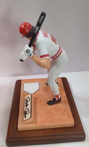 1985 Signed Autographed Gartlan Pete Rose Baseball Statue #1196 With ...