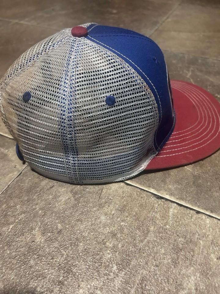 Ced Hat SnapBack PDC Used Cap, Red White Blue Hat. Flag Colored Hat. Mesh Hat | eBay