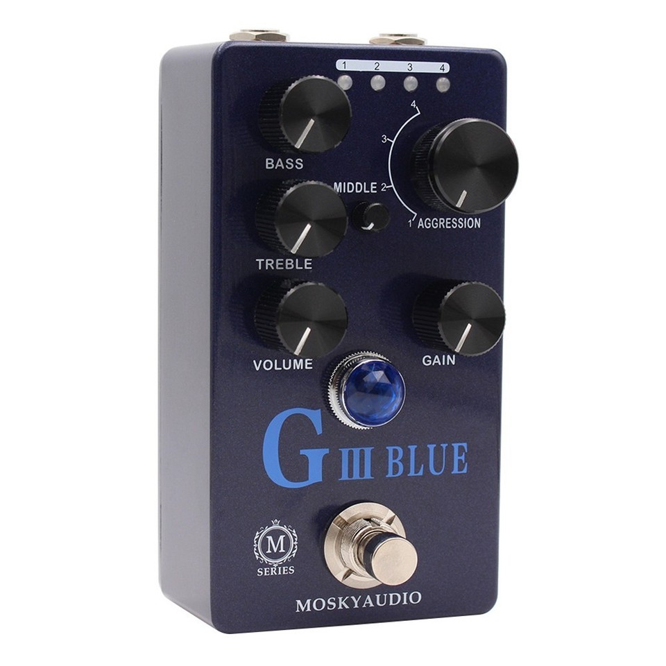 Overload Distortion Pedal High-Gain Effects Pedal Adjustable Aggression ...
