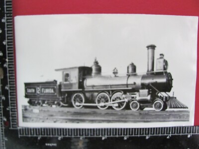 SOUTH FLORIDA RAILROAD 4-6-0 LOCOMOTIVE #12 BALDWIN BUILDERS PHOTO 1883 ...