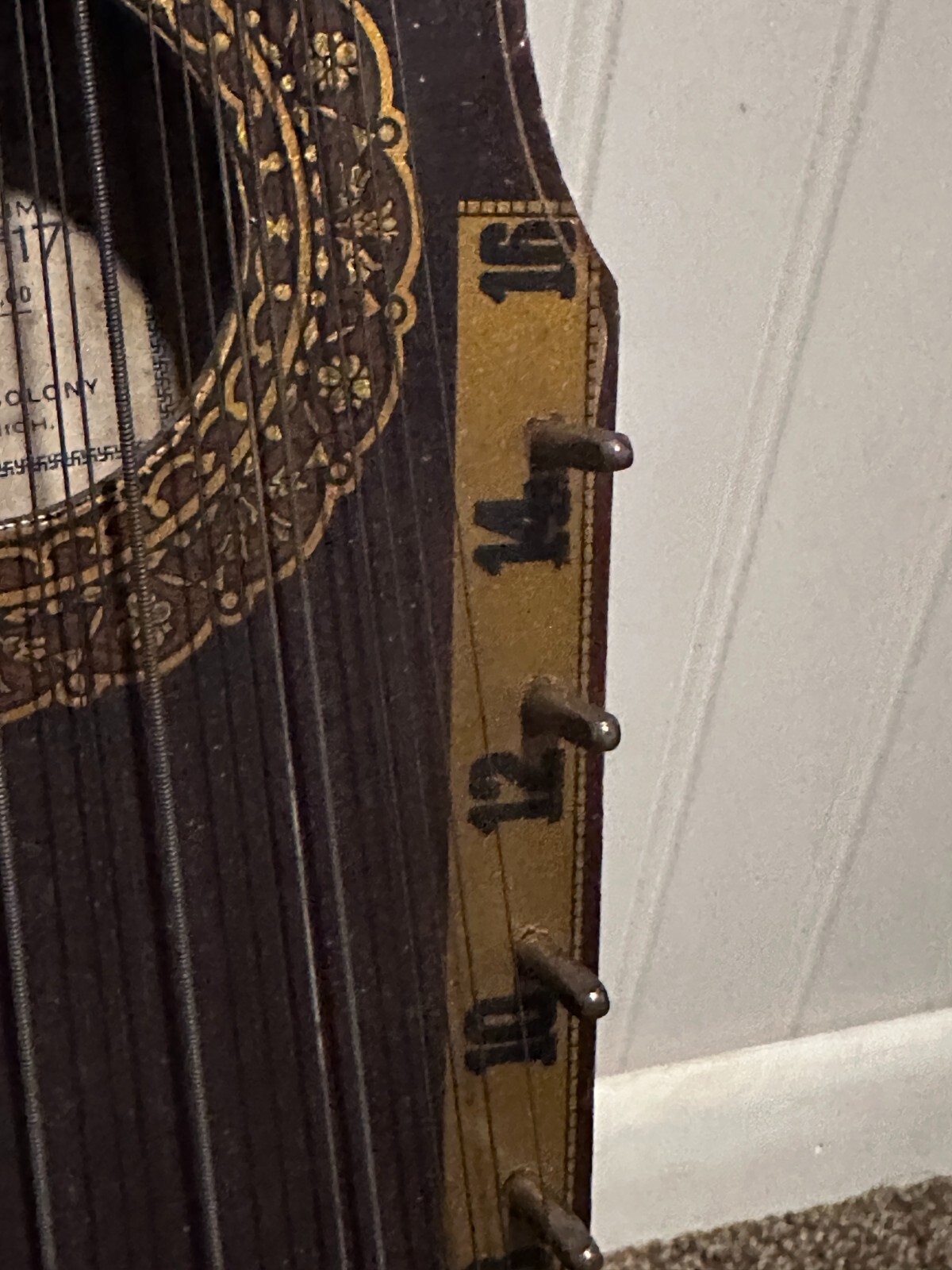 Vintage 1930's Marxochime Colony 32 String Violin Uke With Bow Missing ...