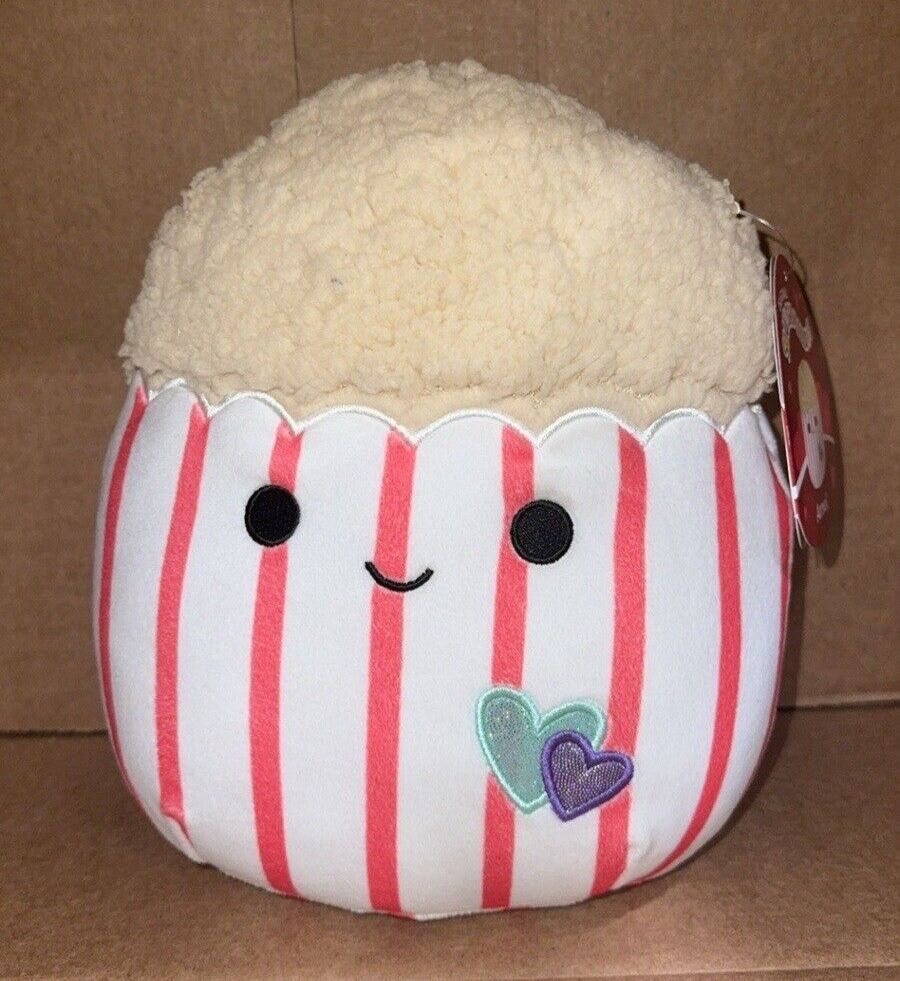 Squishmallow 8" ARNEL Popcorn Valentine's Plush NEW | eBay