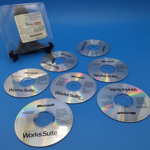 Microsoft Works Suite 2000 Discs 1-7 Untested | eBay