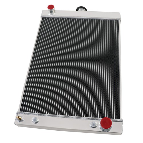 Aluminum 4-Row Radiator + Cap For Chevy GM Hot Rod Classic AT 19 3/4" H ...