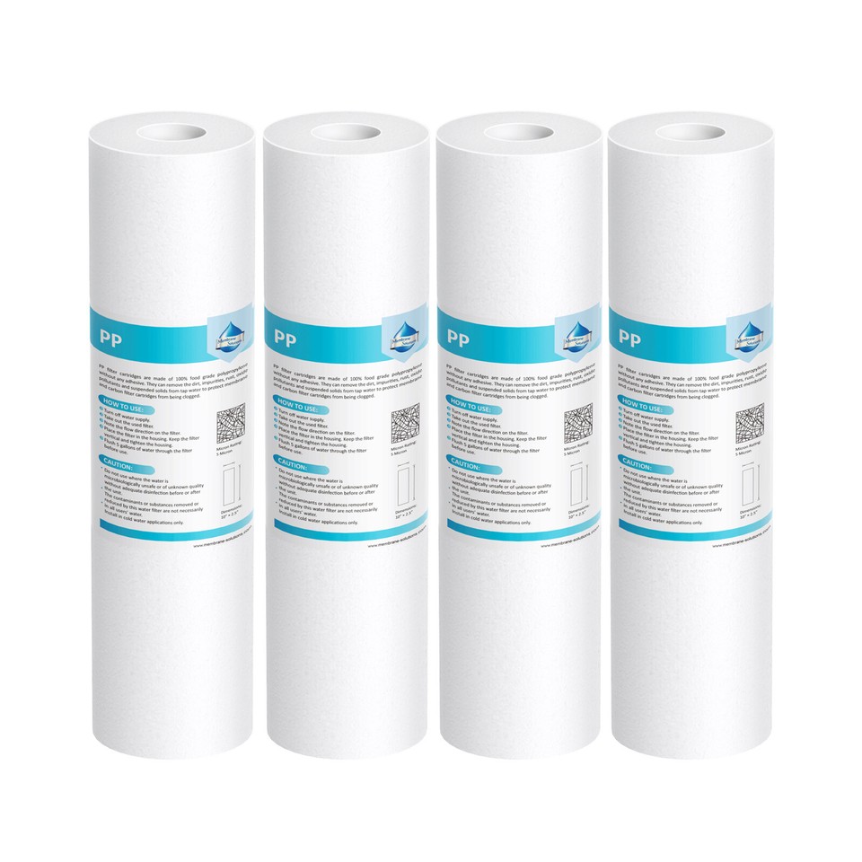 1-100 Pack 1 / 5 Micron 10"x2.5" Melt-Blown Sediment Water Filter ...