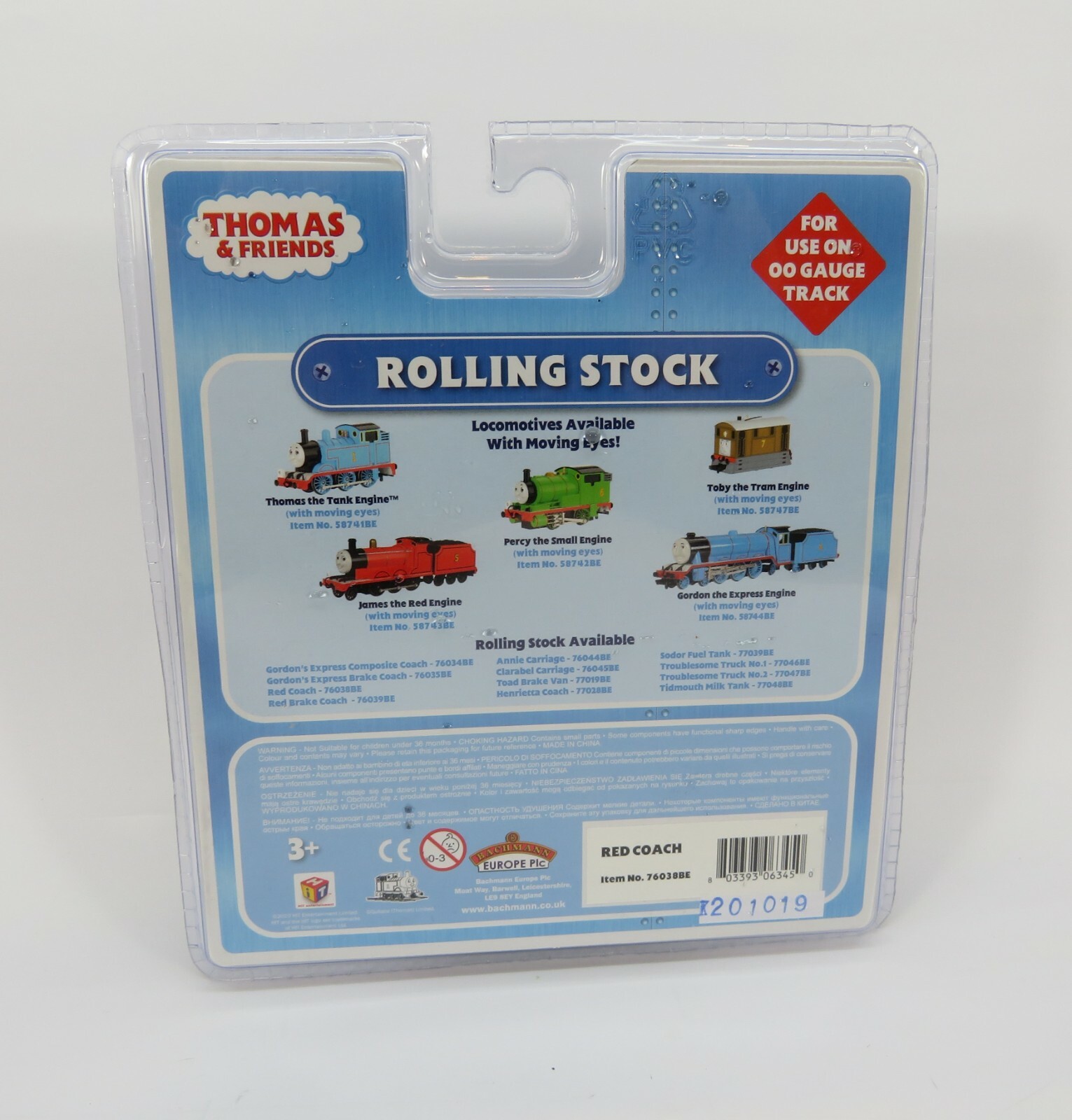 BNIB OO Gauge Bachmann Thomas & Friends 76038BE Red Coach | eBay UK