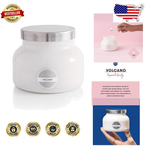 Volcano Scented Luxury Candle in Glass Jar - 19 oz Tropical Fruit Bliss ...