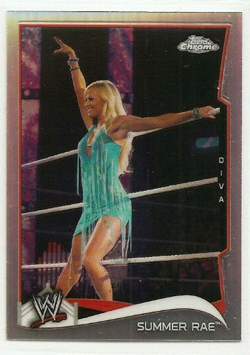 SUMMER RAE 2014 Topps Chrome WWE Silver Refractor #48 | eBay