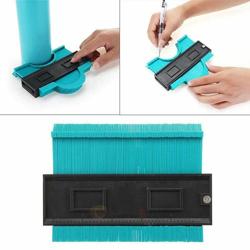 10-in Shape Profile Ruler Gauge Duplicator Scale Template Measuring ...