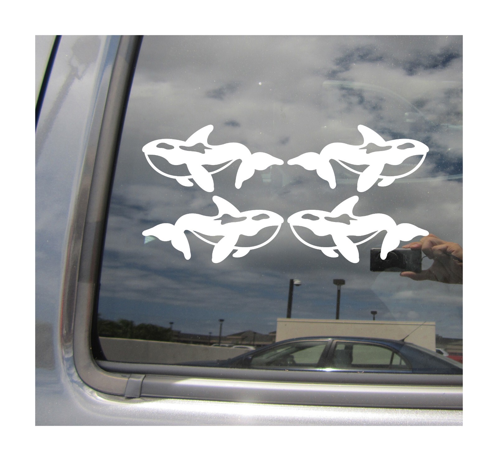 Lot of 4 - 4 inch Orca Killer Whale Car Truck Vinyl Decal Window ...