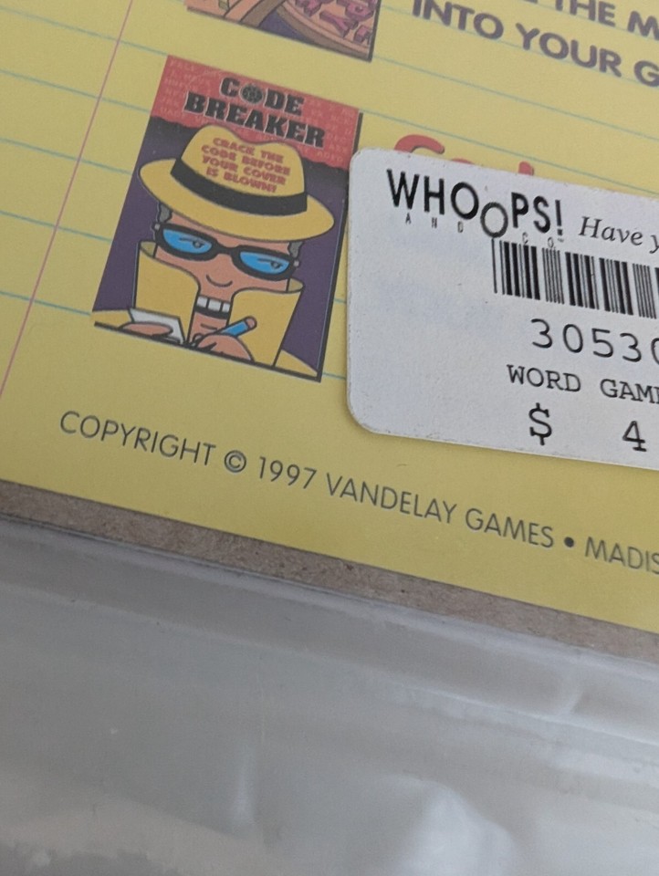 Travel word game vintage 1996 Vandelay Games 90s breakdown gridlock NEW ...