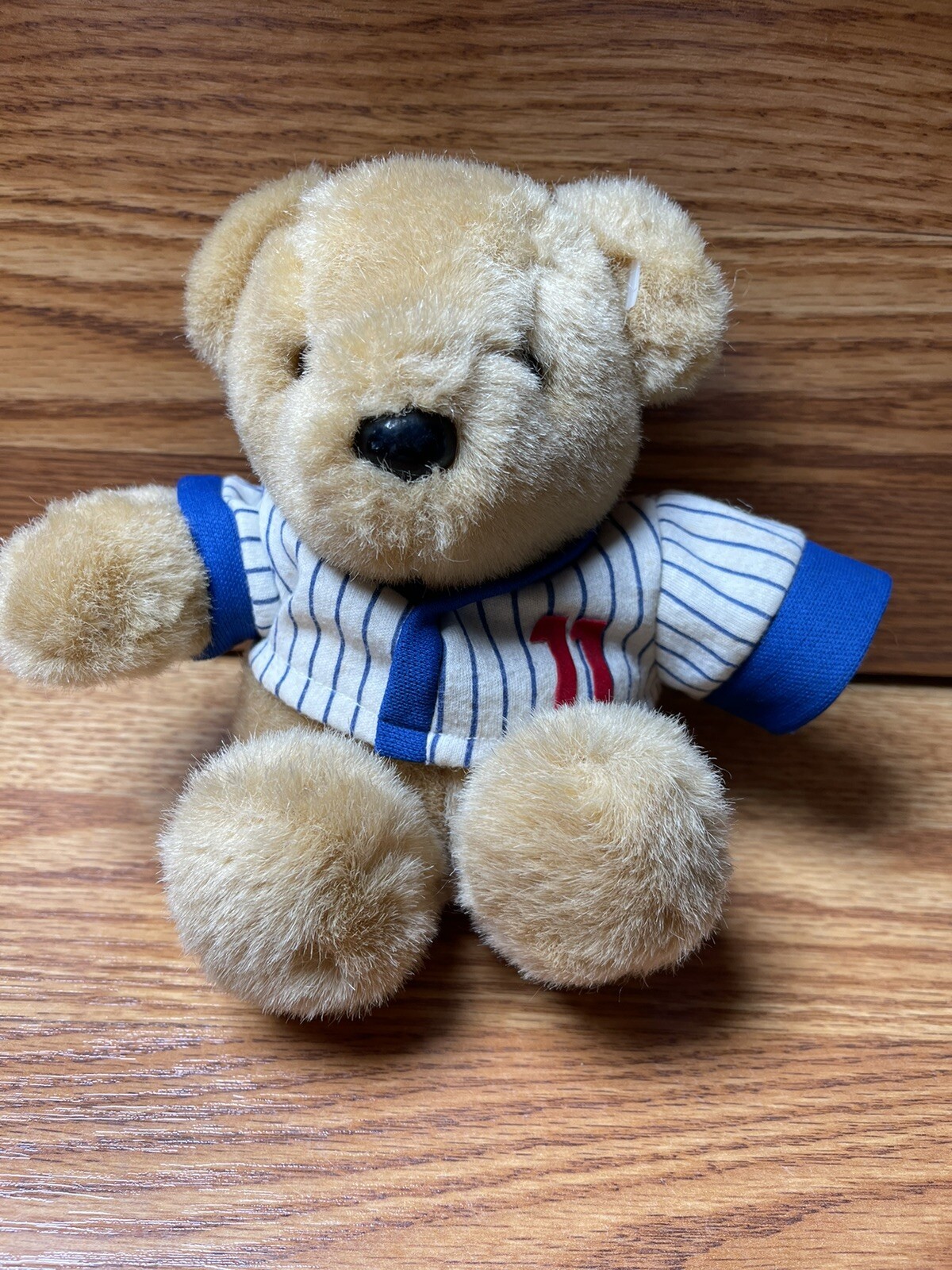 Vintage Gund Stuffed Animal Bear w Uniform Baseball Player Plush 1984 ...