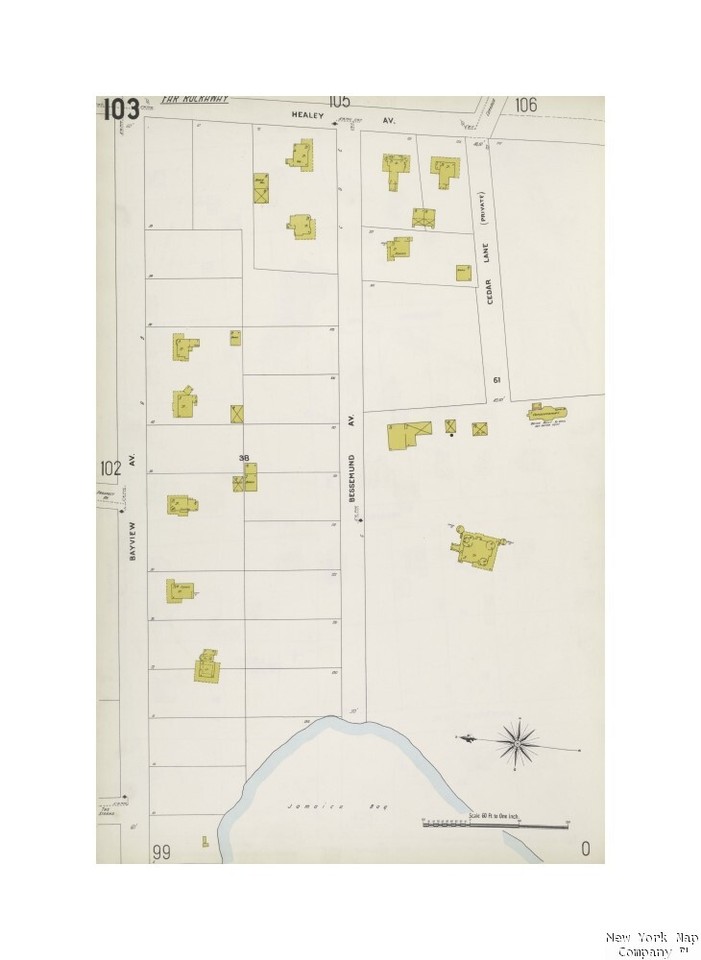 1884 Map of New York Queens V. 4, Plate No. 103 Map bounded by Healey Ave., Ceda | eBay