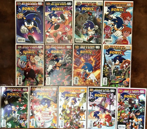 LOT 300-A: SONIC Hedgehog X Comic Books 1-40 ~ 2005-2009 Complete Set ...
