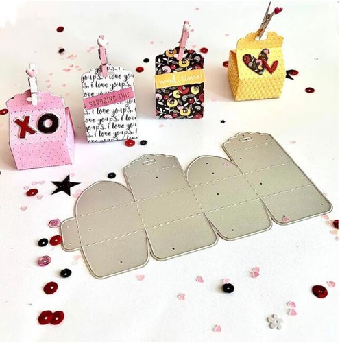 Paper Box Stencil Metal Cutting Dies Scrapbooking Album Card Craft ...