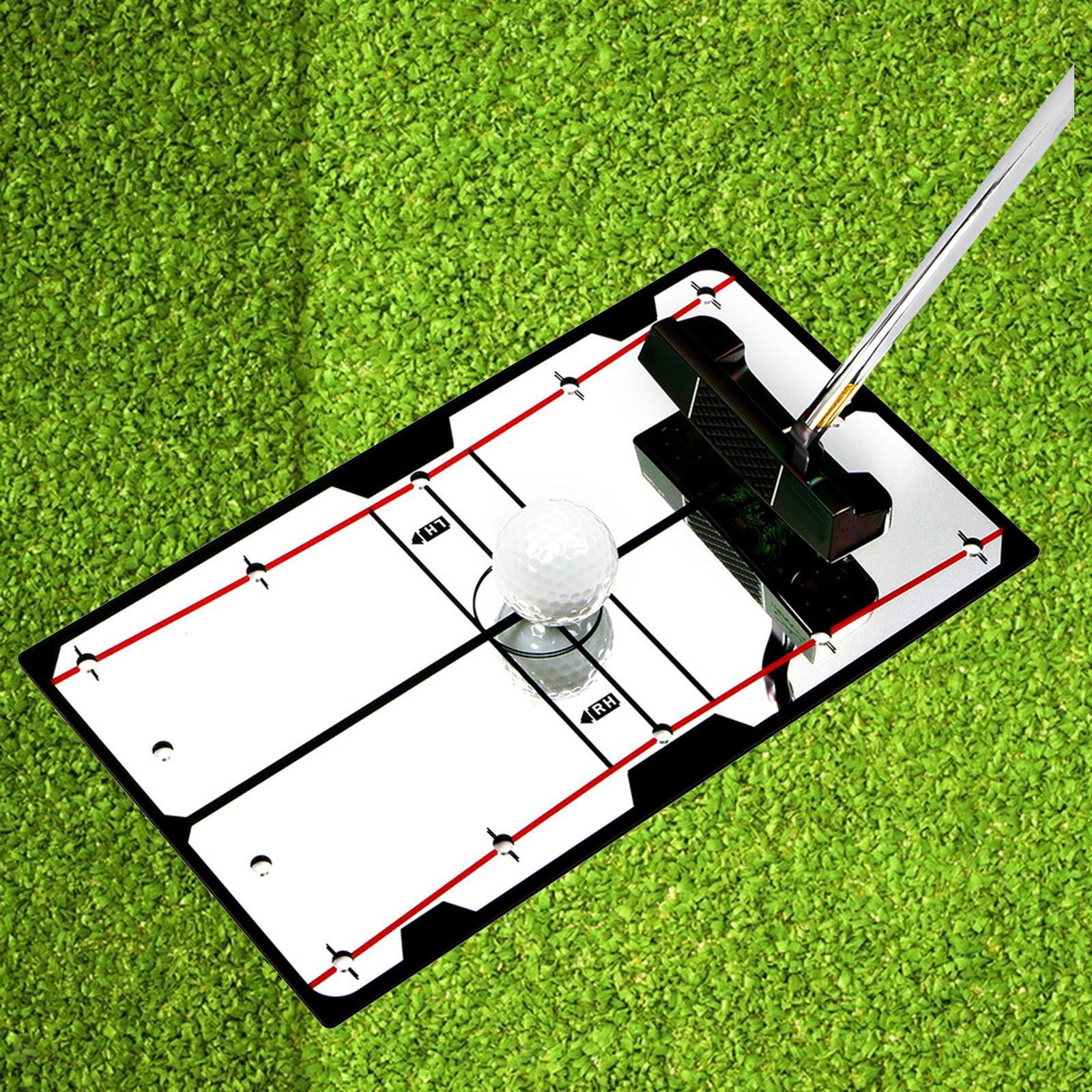 Golf Putting Alignment Mirror Golf Putting Training Aid for Backyard ...