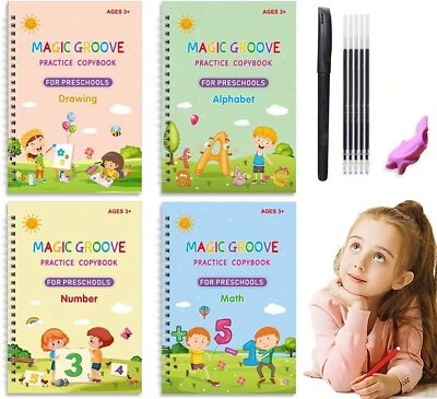 New Groovd Magic Copybook Grooved Children's Handwriting Book Practice ...