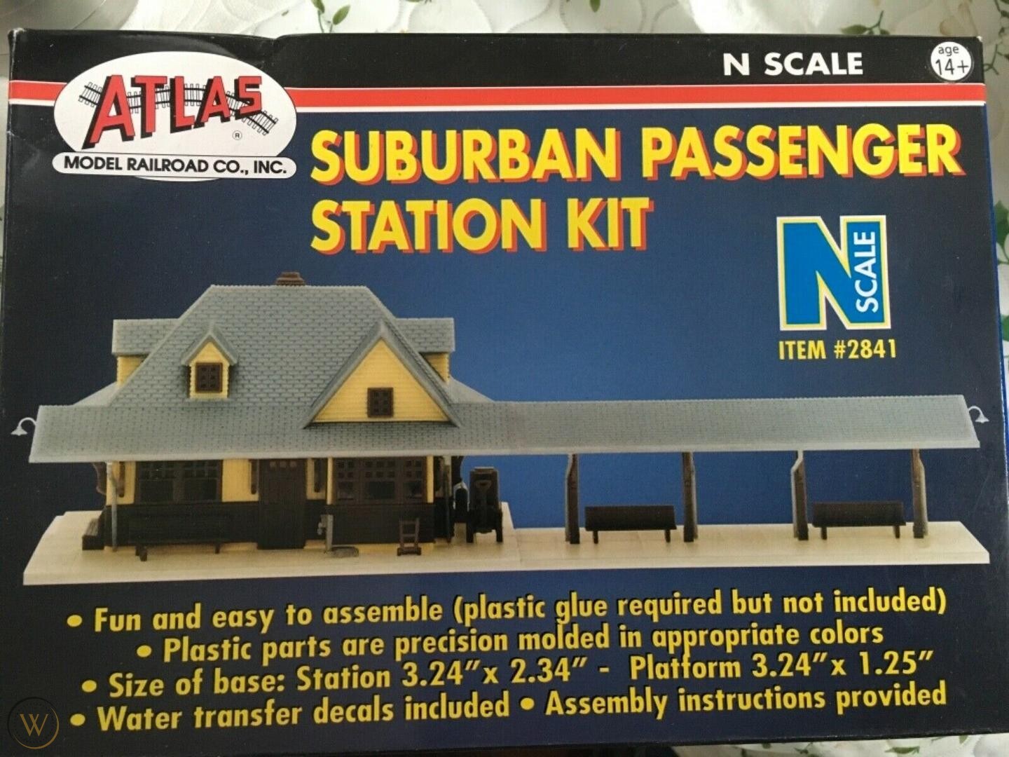 Atlas 1/160 N Scale PASSENGER STATION Commuter/Rural Stop North ...