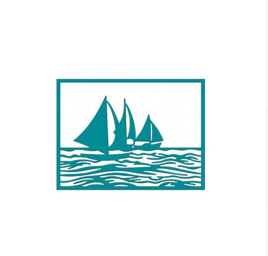 Sailboat Frame Metal Cutting Dies Scrapbooking Card Making DIY ...