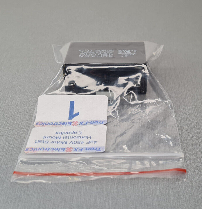 1Pcs 4uF 450V AC Motor Start Horizontal Mount Polypropylene Capacitor ...