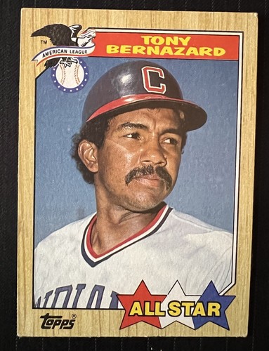 Tony Bernazard #607 Topps (All-Star) 1987 (MLB) Baseball Card ...