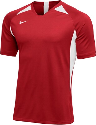Nike Youth Legend AJ1017 Size Small Red White SS Training Soccer Jersey ...