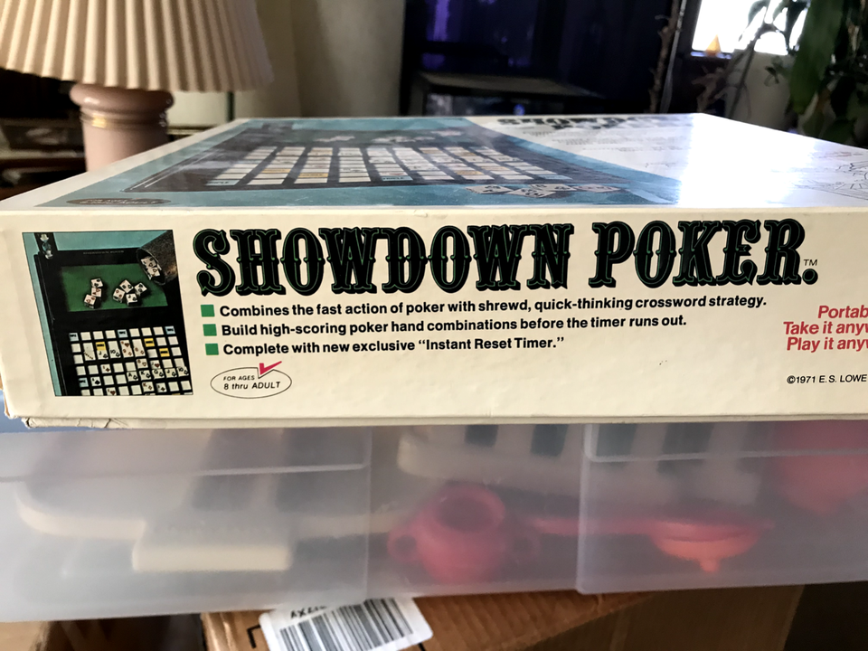 Vintage 1971 Showdown Poker Board Game By E S Lowe | eBay
