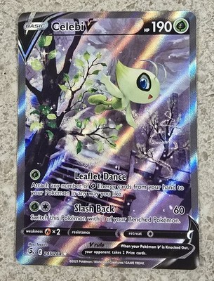 Pokémon TCG Celebi v Fusion Strike Alternate Art Card 245/264 NM ...